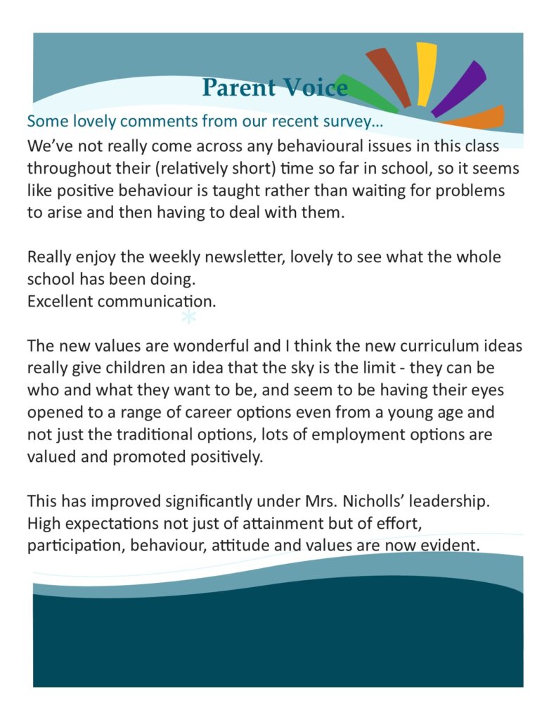 Parent Voice - Worsthorne Primary School